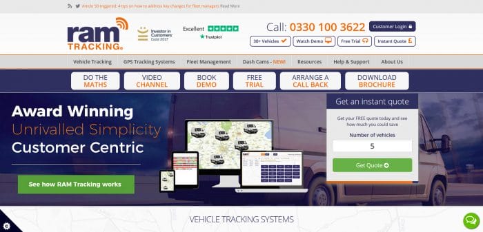 Ram Vehicle Tracking Review UK 2026 | ExpertSure